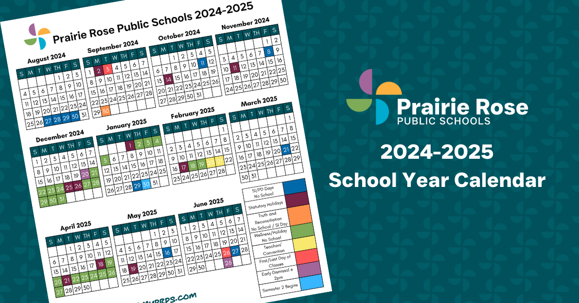 PRPS 2024-2025 School Year Calendar - Calgary Islamic School OBK